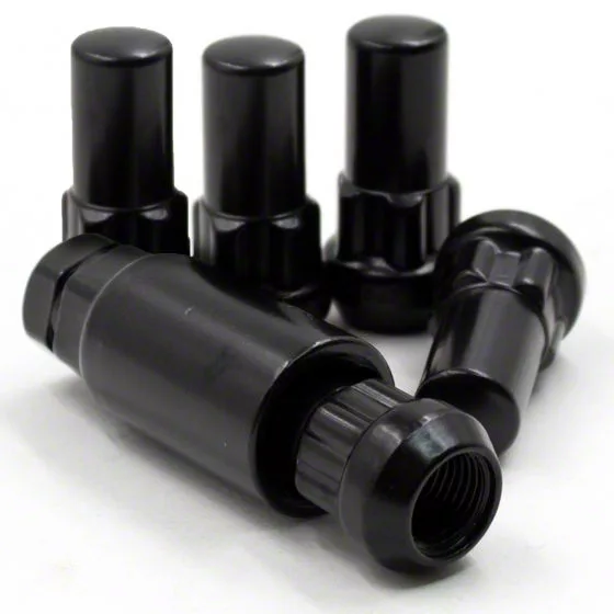 RAM 1500 Locks with Key for Black Acorn Lug Nuts; 14mm x 1.5 (12-26 RAM ...