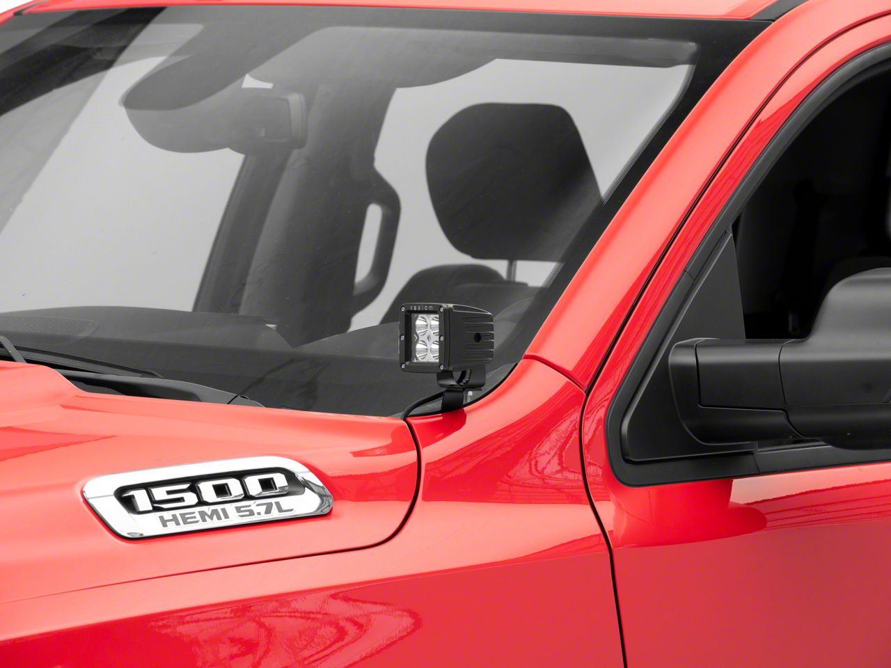 Putco RAM 1500 Luminix Hood Mount Light Brackets 2200 (19-25 RAM 1500 ...