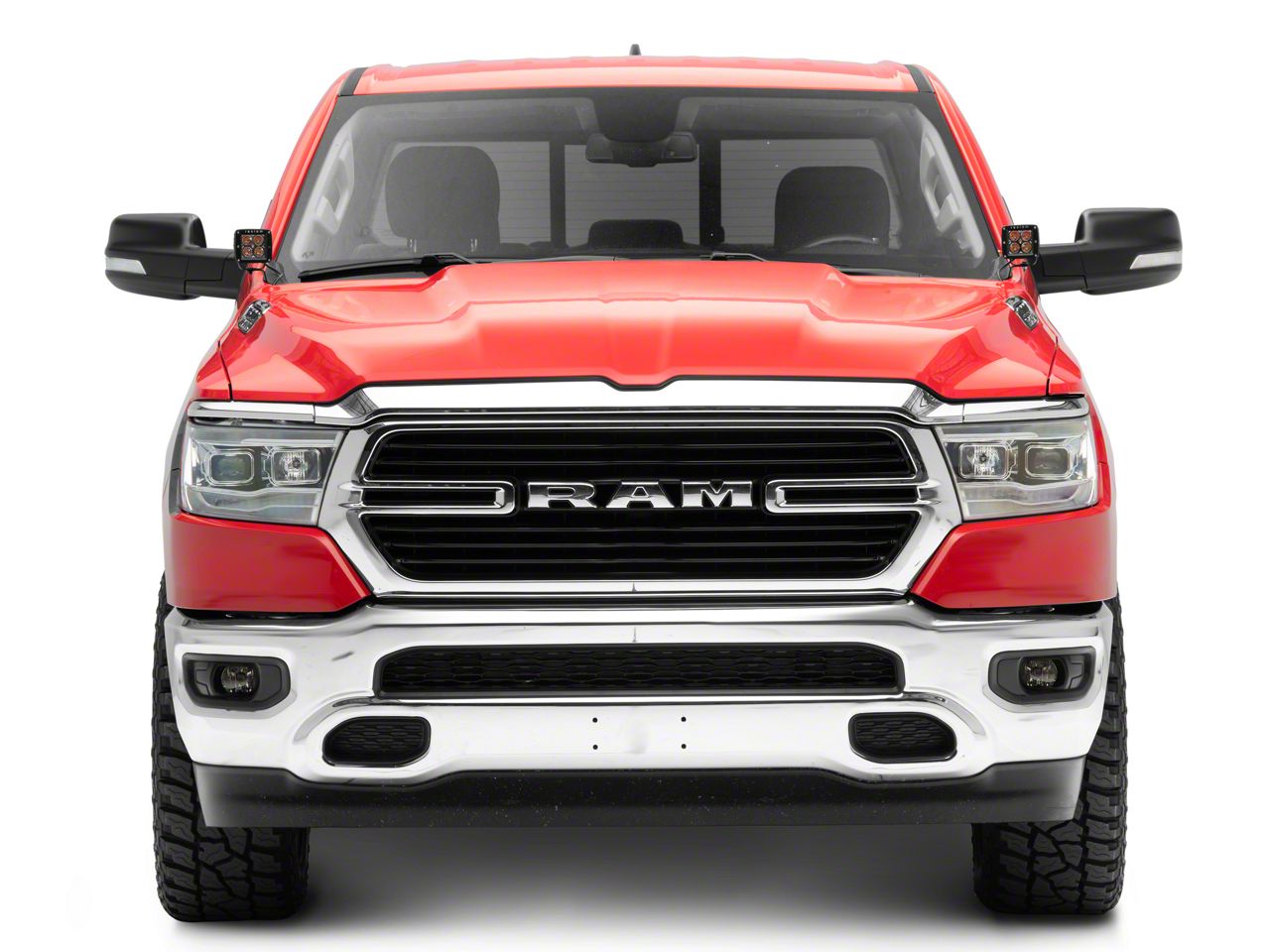 Putco RAM 1500 Luminix Hood Mount Light Brackets 2200 (19-24 RAM 1500 ...