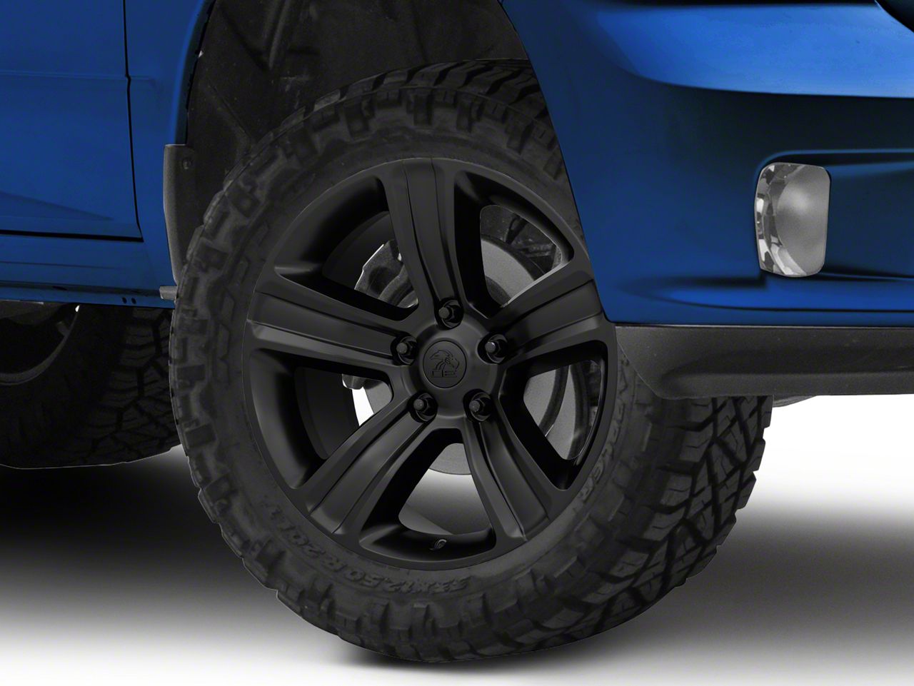 RAM 1500 OE 5-Spoke Style Satin Black 5-Lug Wheel; 20x9; 19mm Offset ...