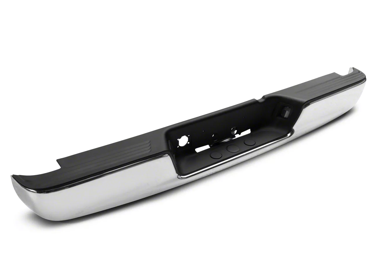 RAM 1500 OEM Style Steel Rear Bumper; Chrome (02-08 RAM 1500)