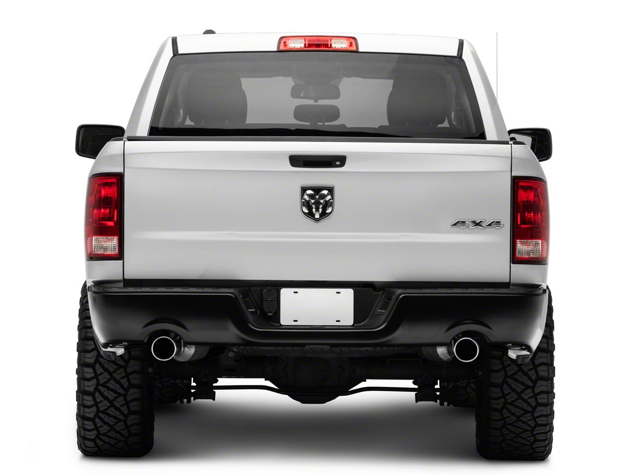 RAM 1500 OEM Style Steel Rear Bumper; Not Pre-Drilled for Backup ...