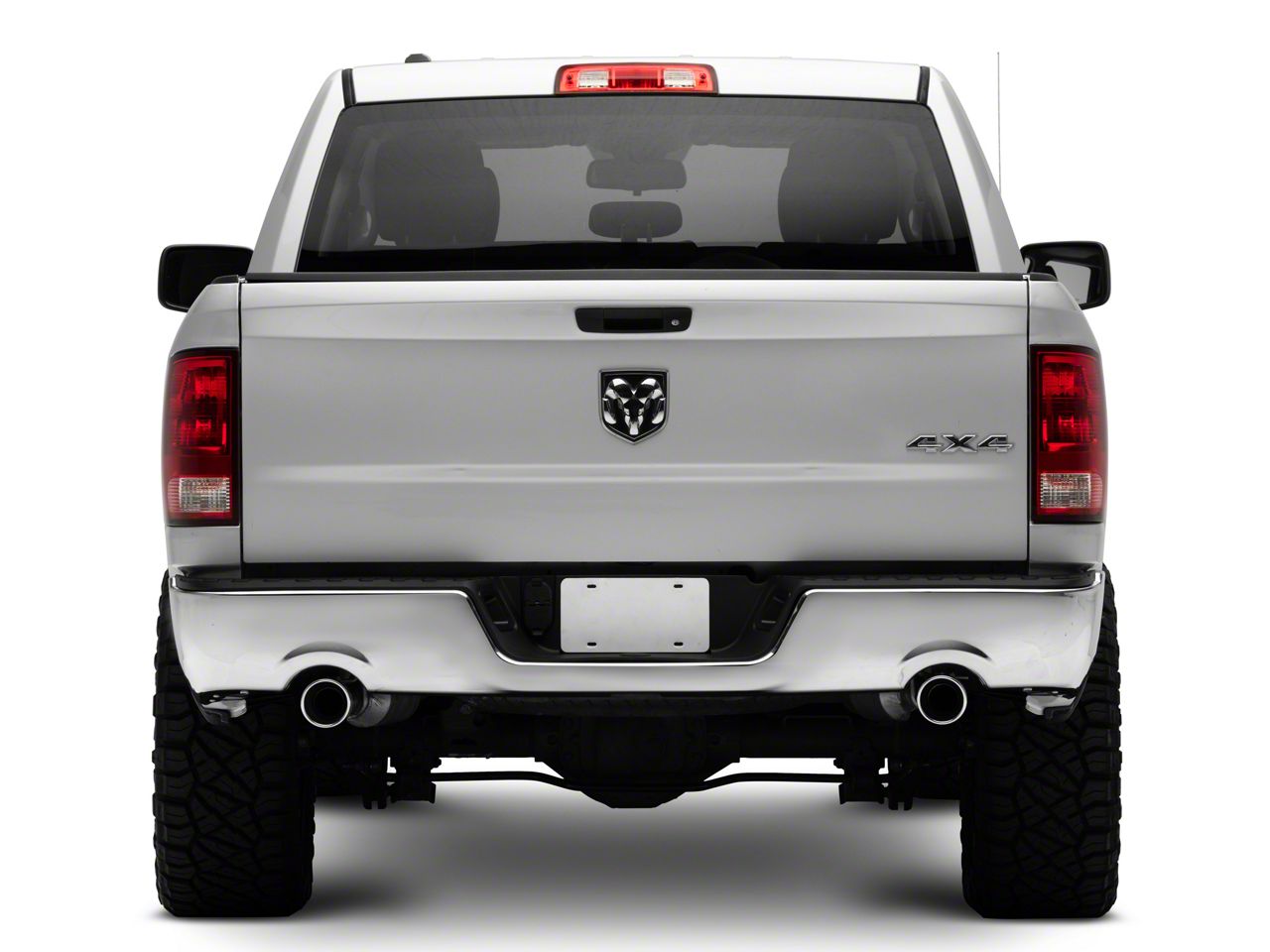 RAM 1500 OEM Style Steel Rear Bumper; Not Pre-Drilled for Backup ...