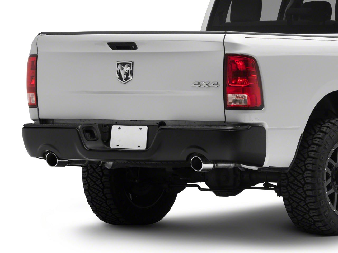 RAM 1500 OEM Style Steel Rear Bumper Shell; Not Pre-Drilled for Backup ...