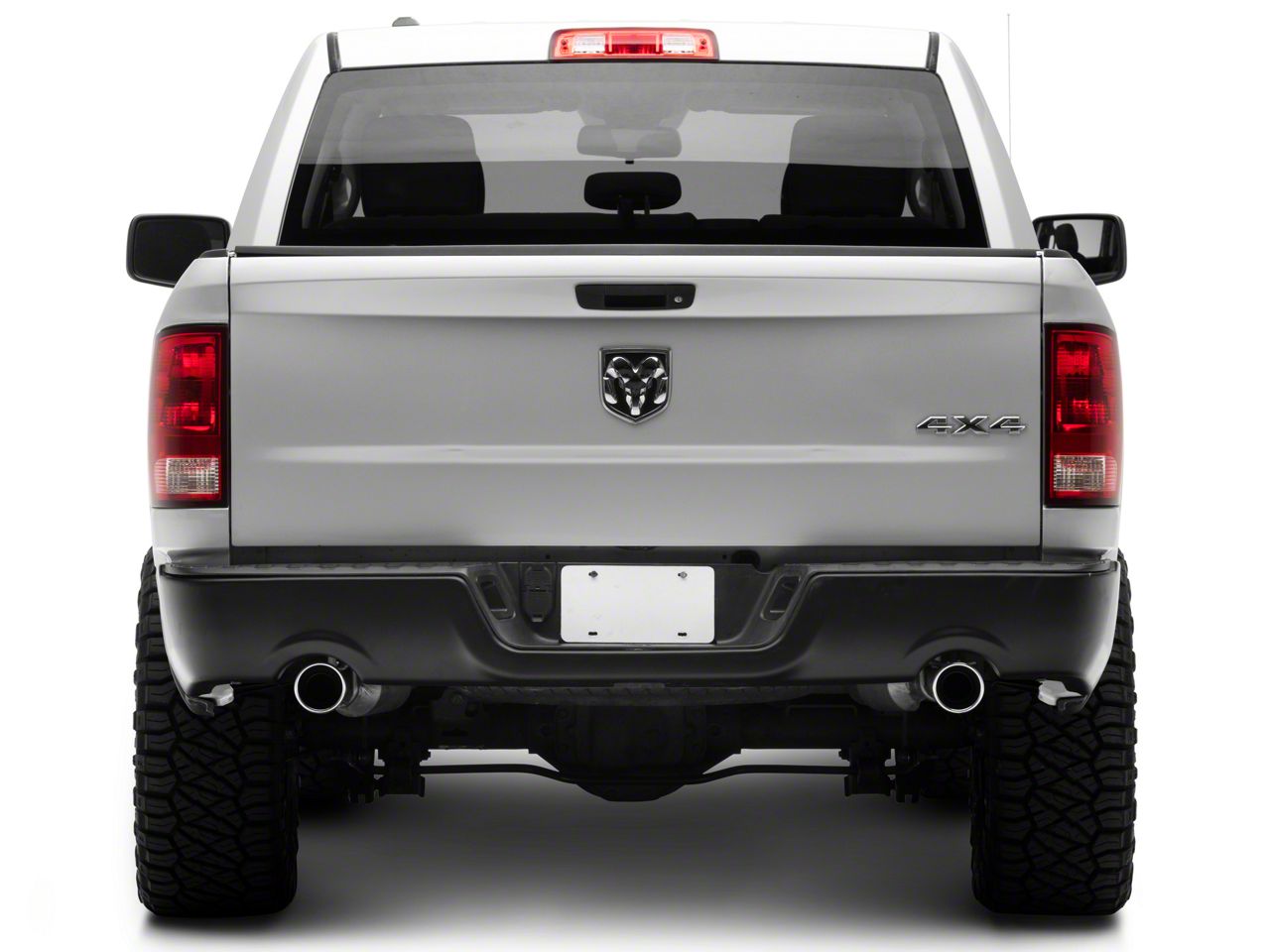 RAM 1500 OEM Style Steel Rear Bumper Shell; Not Pre-Drilled for Backup ...