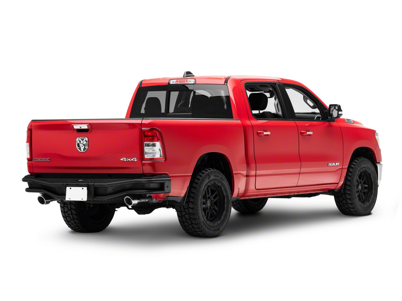 RAM 1500 Outlaw Rear Bumper; Textured Black (19-25 RAM 1500) - Free ...