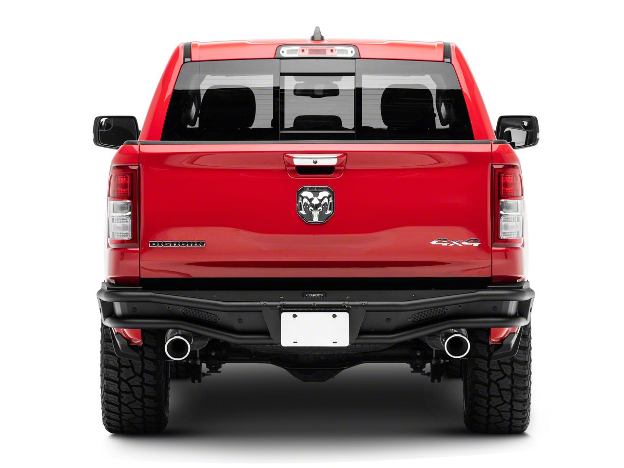 RAM 1500 Outlaw Rear Bumper; Textured Black (19-25 RAM 1500) - Free ...