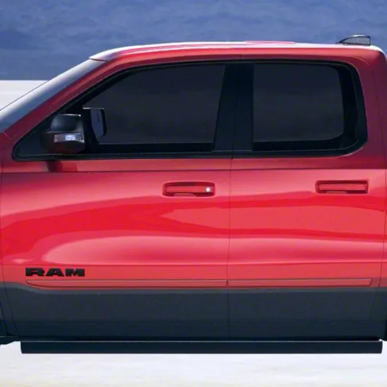 Painted Body Side Molding Black 19 25 RAM 1500 Quad Cab