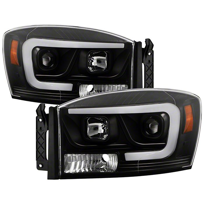 RAM 1500 Platinum Series High-Power LED Module Headlights; Black ...