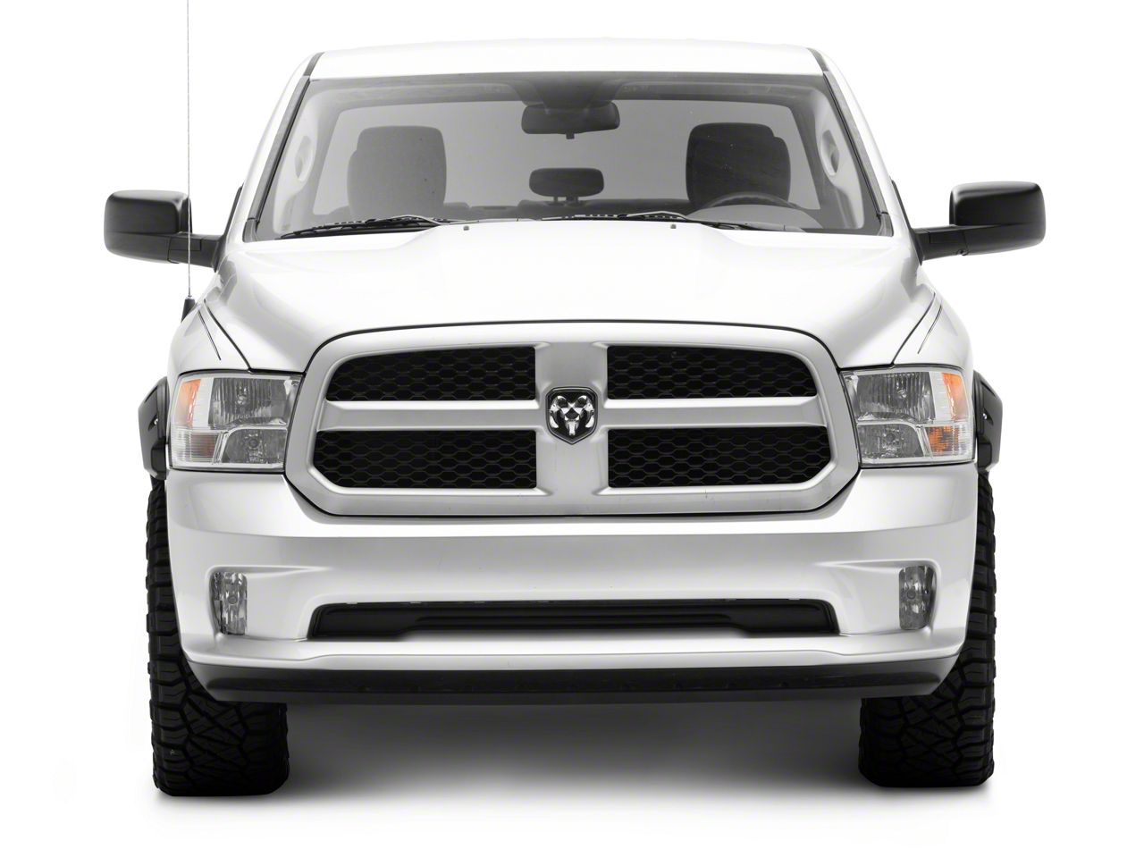 RAM 1500 Pocket Style Fender Flares; Textured Black (09-18 RAM 1500 ...