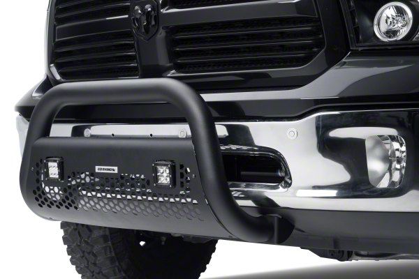 Go Rhino RAM 1500 RC2 LR Bull Bar with Two 3-Inch Cube Lights; Textured ...