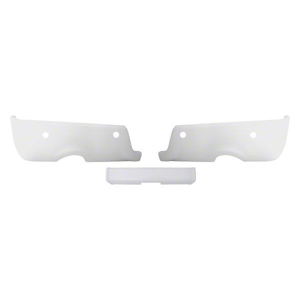 RAM 1500 Rear Bumper Cover; Pre-Drilled for Backup Sensors; Gloss White ...
