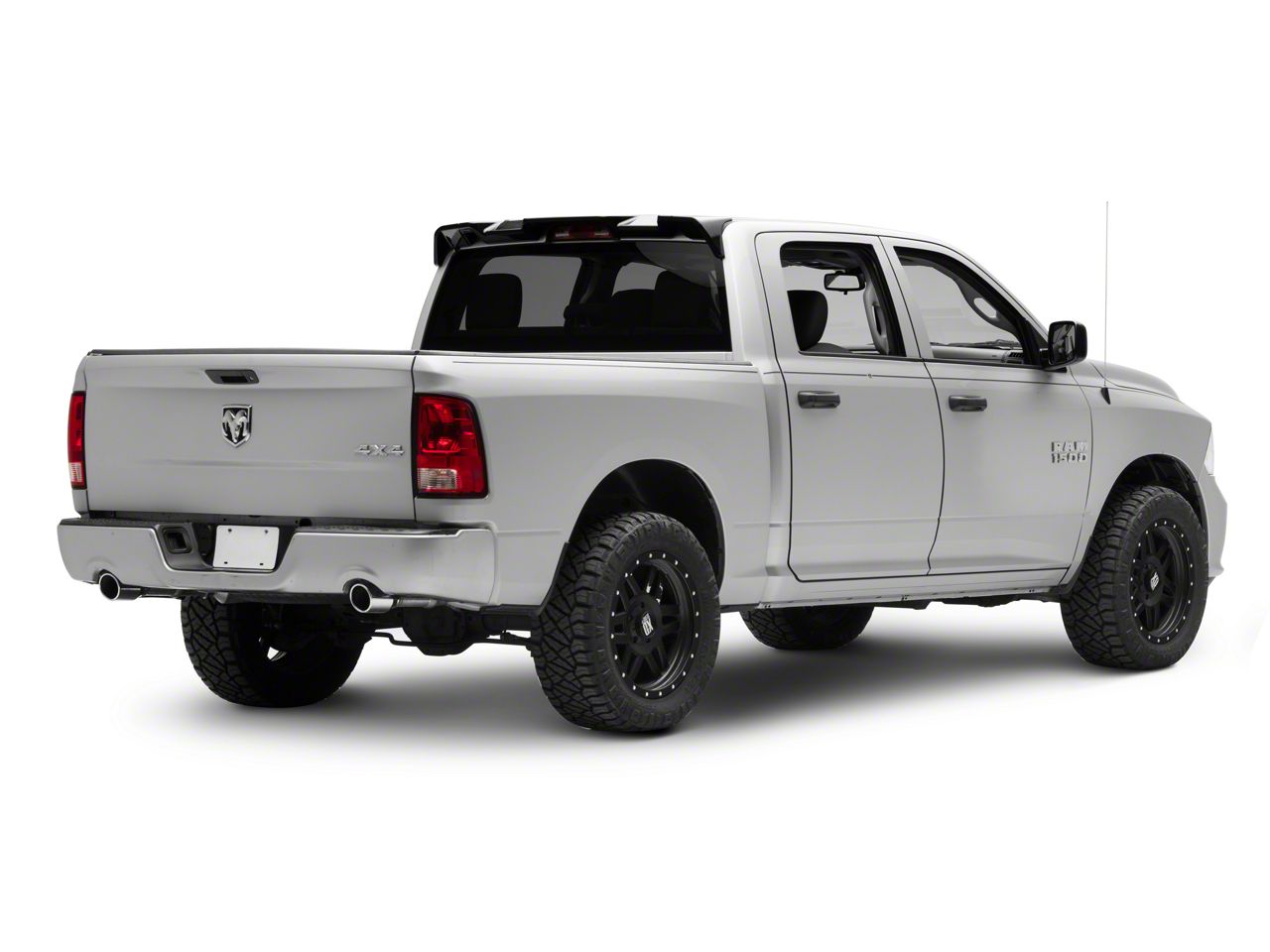 RAM 1500 Rear Roof Spoiler; Gloss Black (13-18 RAM 1500) - Free Shipping