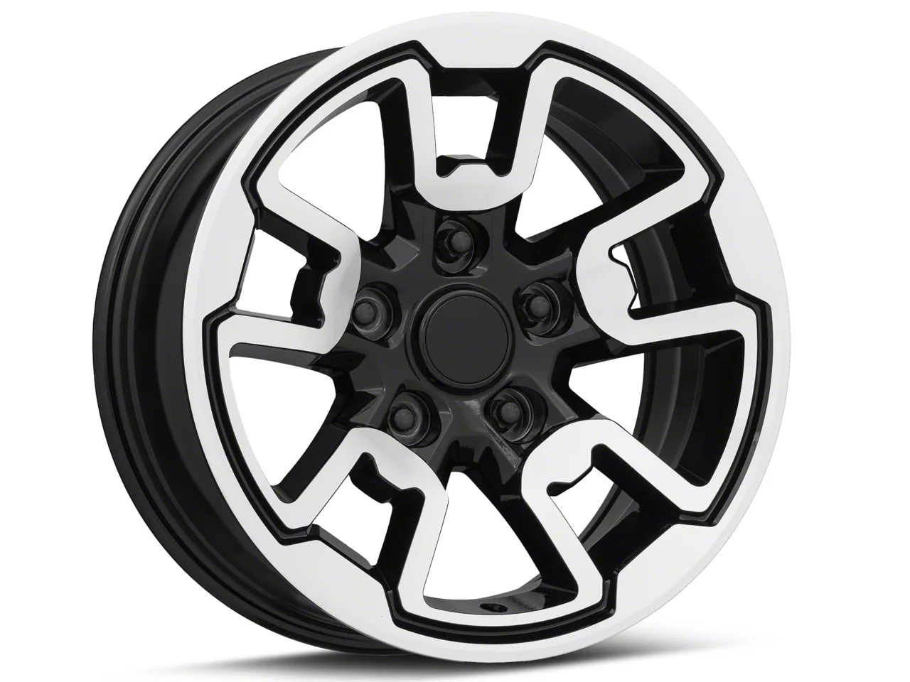 RAM 1500 Rebel Style Gloss Black Machined 5-Lug Wheel; 17x8; 18mm ...