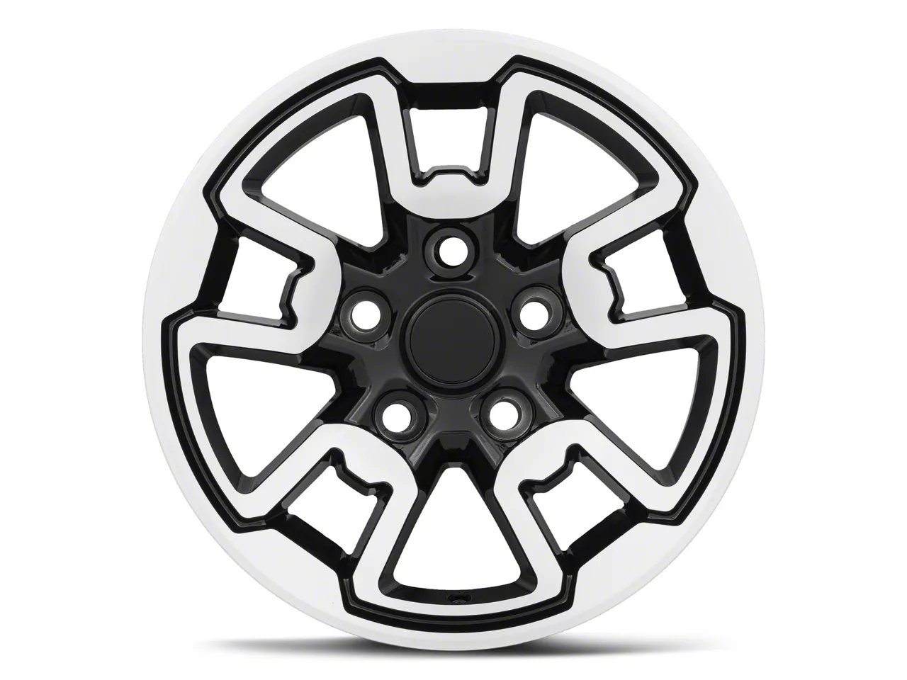 RAM 1500 Rebel Style Gloss Black Machined 5-Lug Wheel; 17x8; 18mm ...