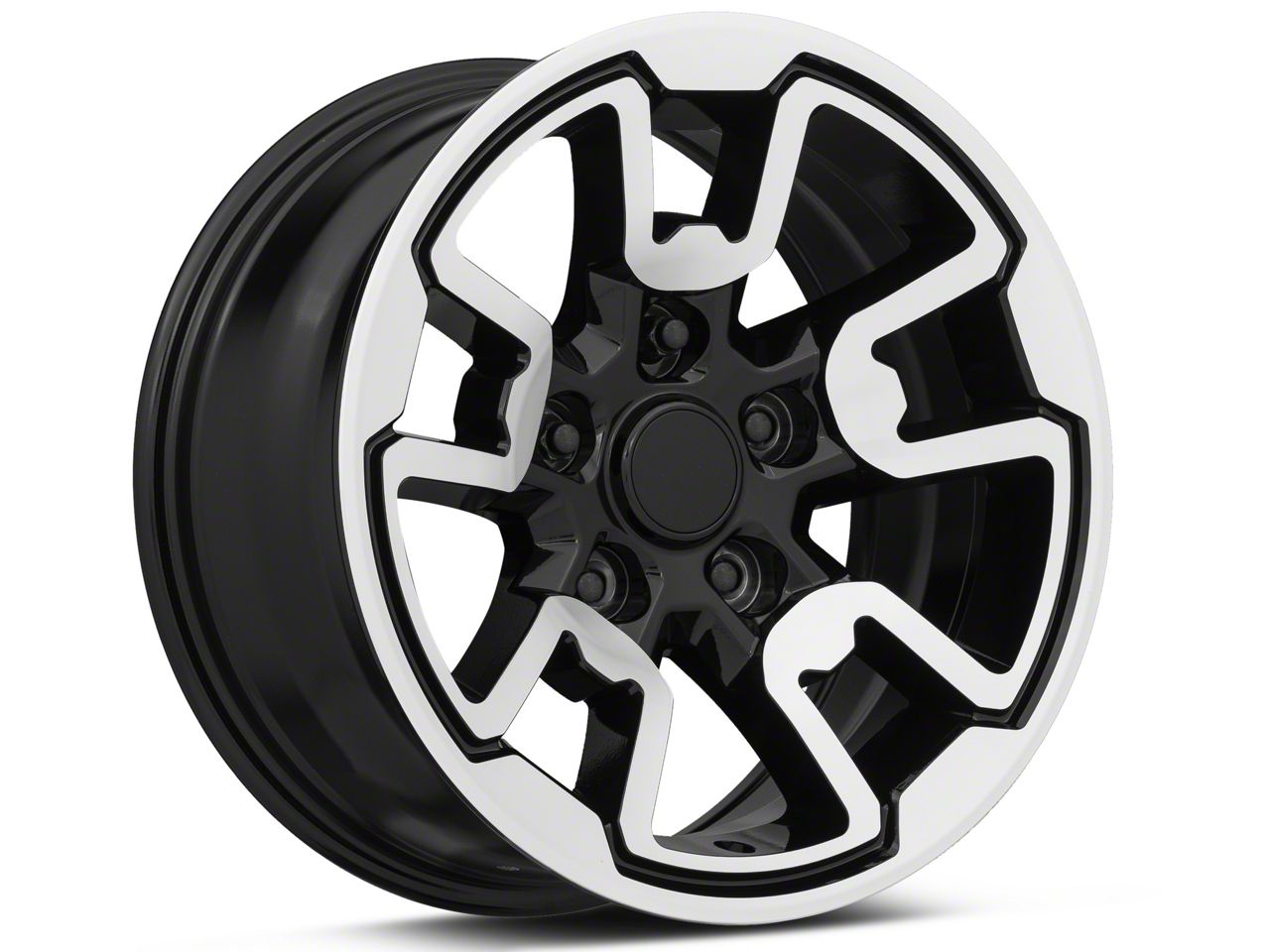 RAM 1500 Rebel Style Gloss Black Machined 5-Lug Wheel; 17x8; 18mm ...