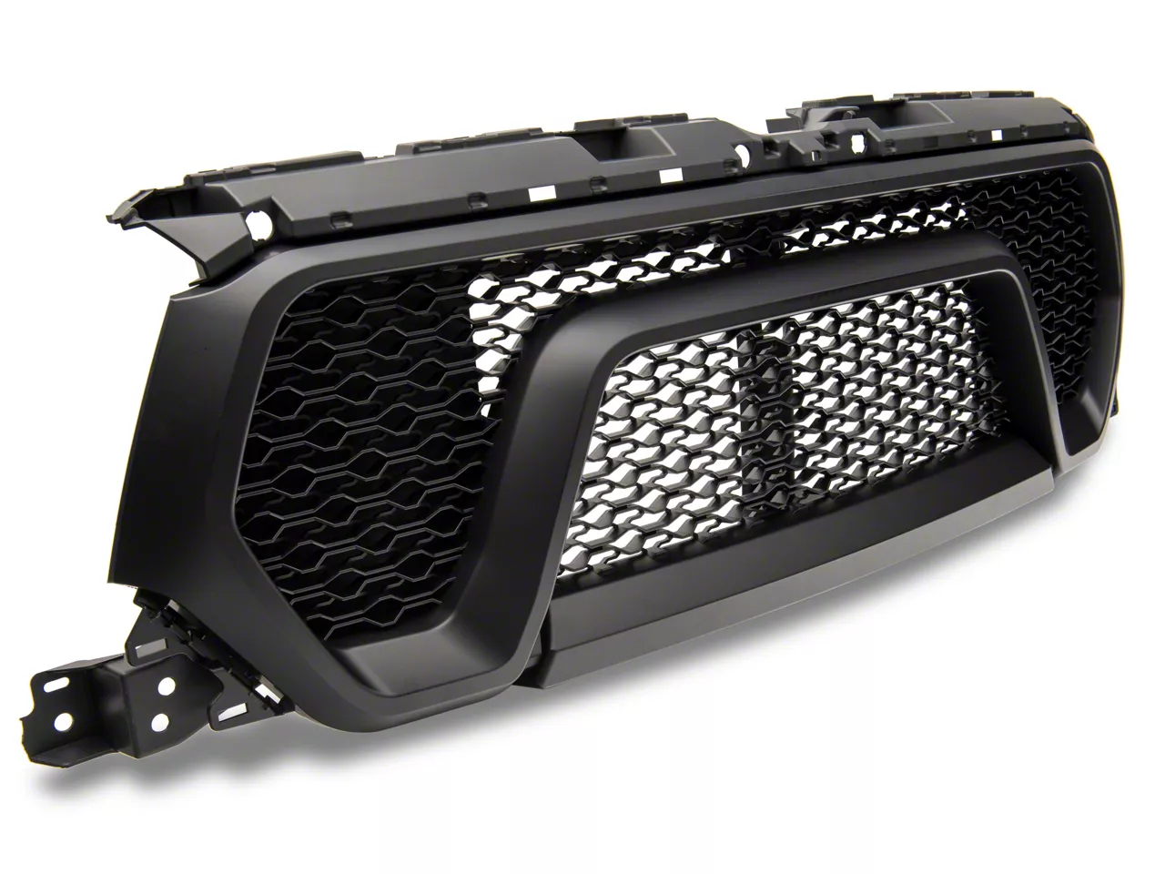 RAM 1500 Rebel Style Upper Replacement Grille; Matte Black (19-24 RAM ...