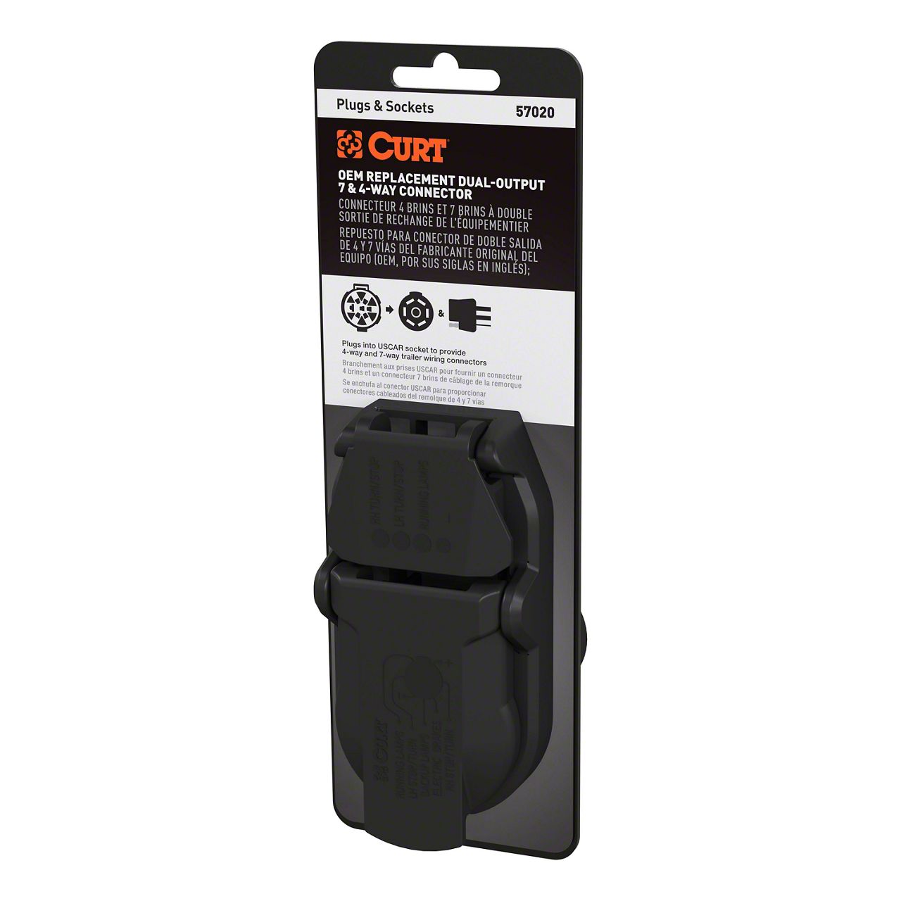 RAM 1500 Replacement Dual-Output 7 and 4-Way Connector (11-26 RAM 1500 ...