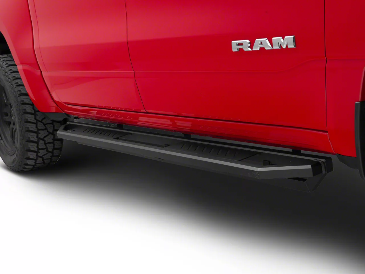RAM 1500 Rocker Armor Side Step Bars; Matte Black (19-25 RAM 1500 Crew ...