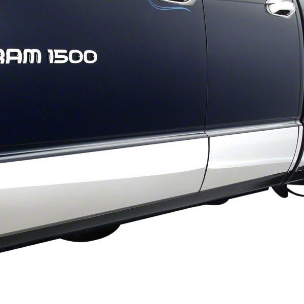 RAM 1500 Rocker Panel Stainless Steel Molding (19-26 RAM 1500 Quad Cab ...