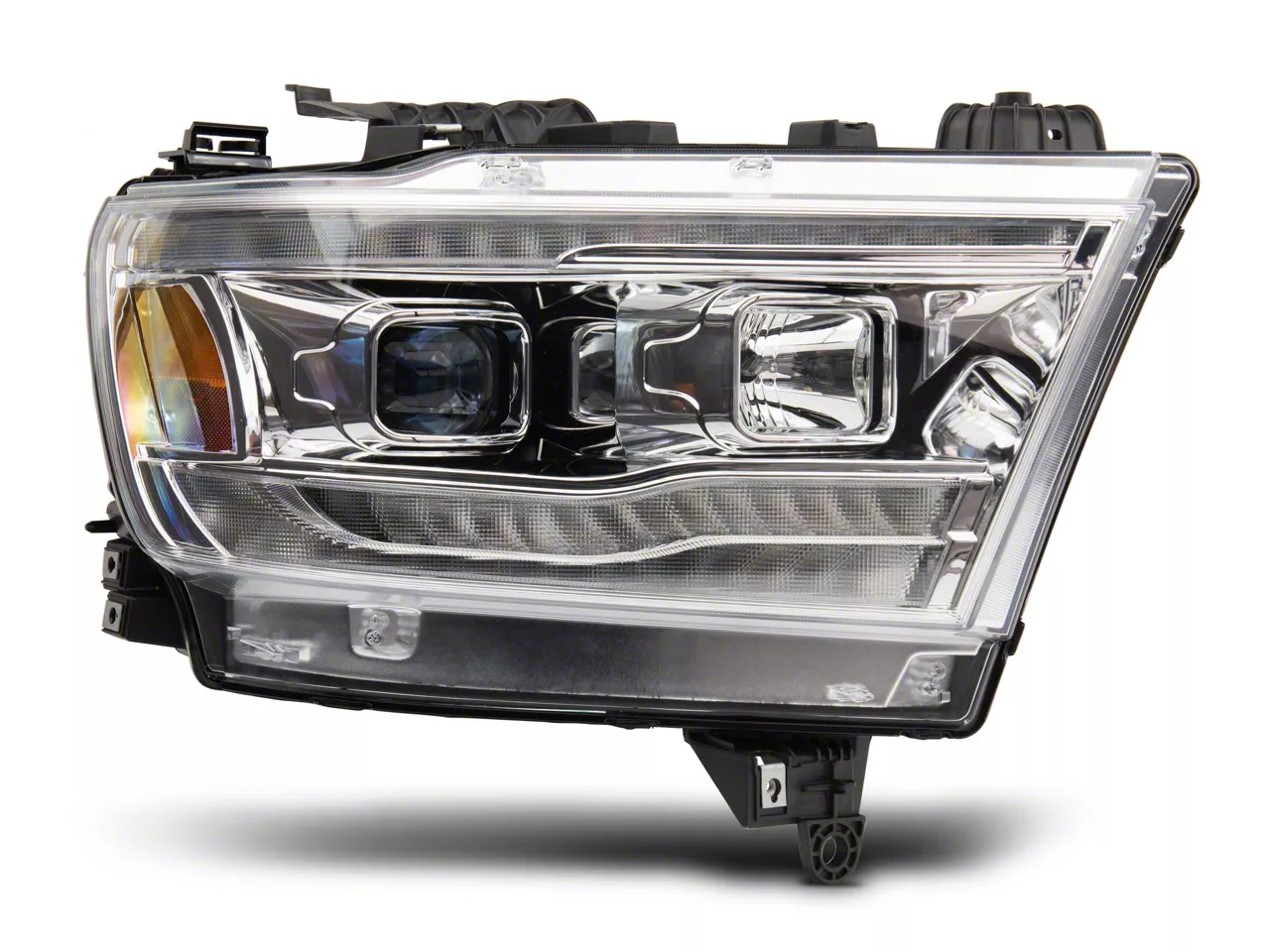 RAM 1500 Signature Series Projector Headlights; Chrome Housing; Clear ...
