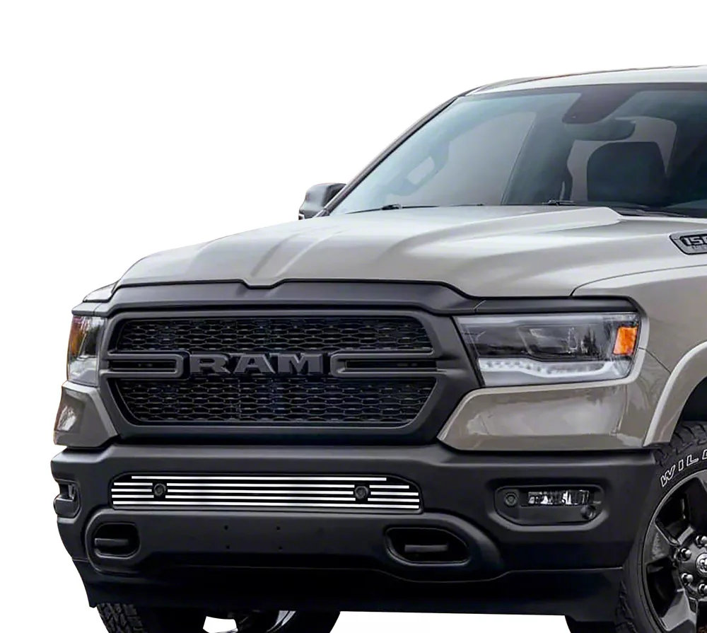 RAM 1500 Stainless Steel Billet Lower Bumper Grille Insert; Polished ...