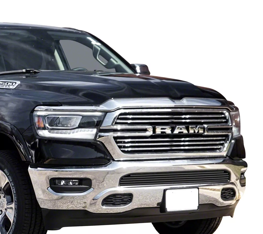 RAM 1500 Stainless Steel Billet Lower Grille Insert; Black (19-24 RAM ...