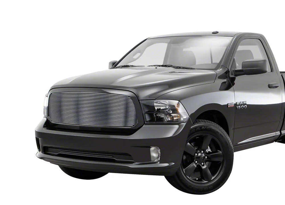 RAM 1500 Stainless Steel Billet Upper Grille Insert; Chrome (13-18 RAM ...
