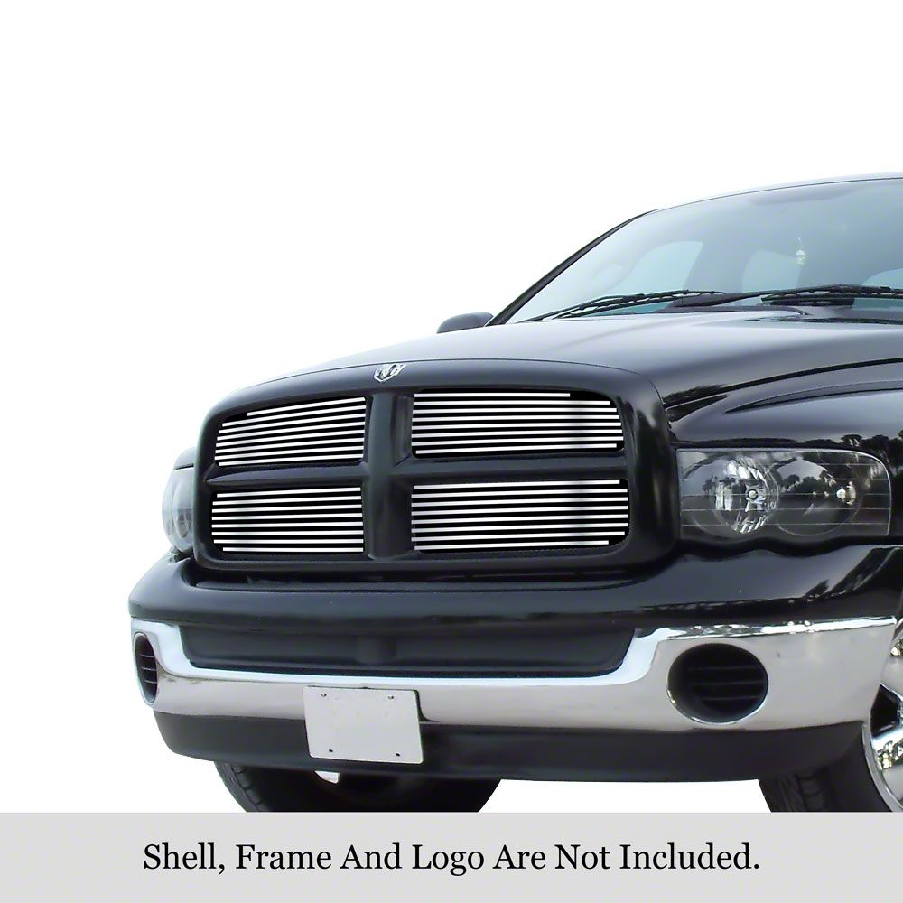 RAM 1500 Stainless Steel Billet Upper Grille Overlay; Polished (02-05 ...