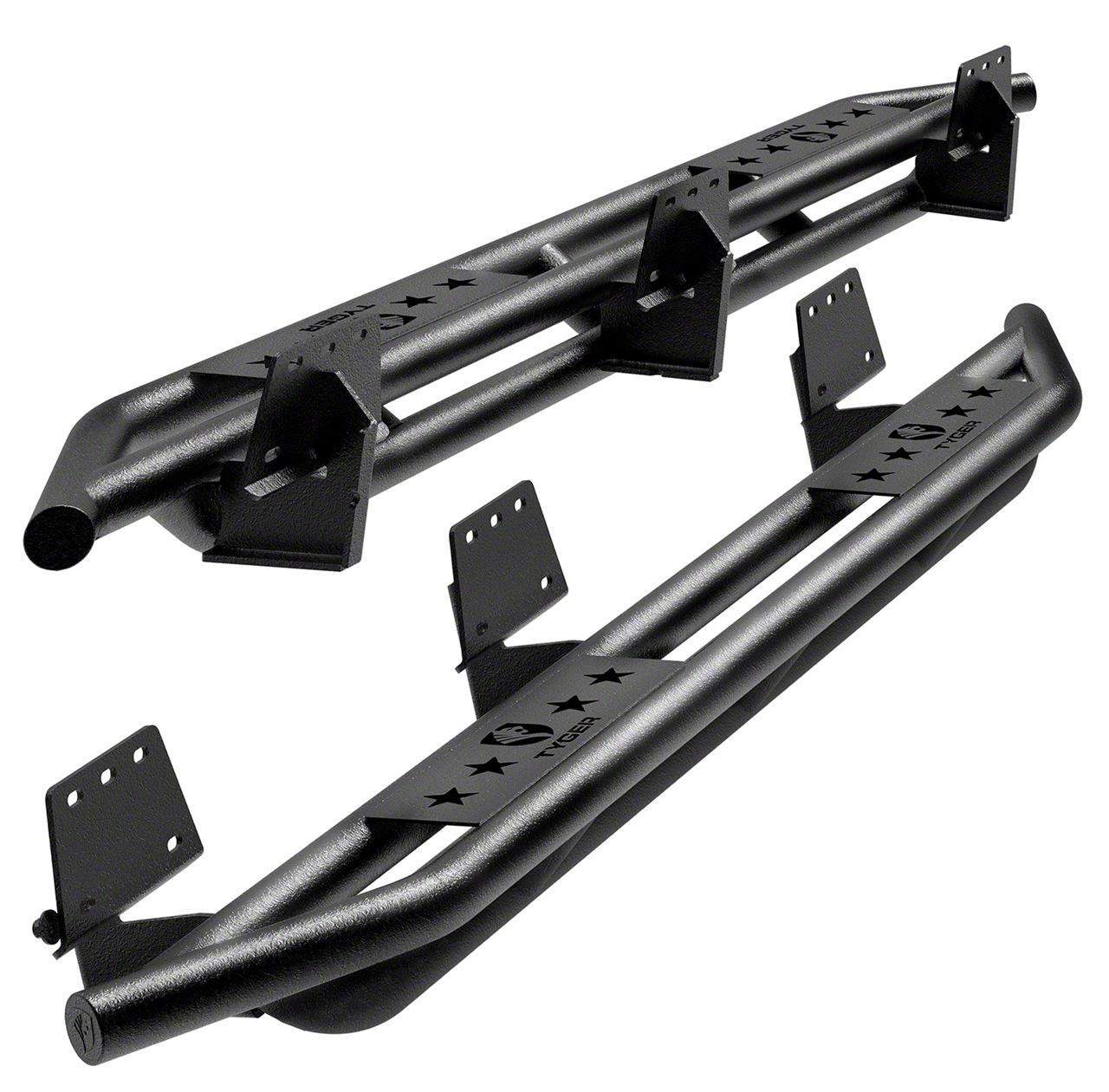 RAM 1500 Star Armor Side Step Bars; Textured Black (19-25 RAM 1500 Quad ...
