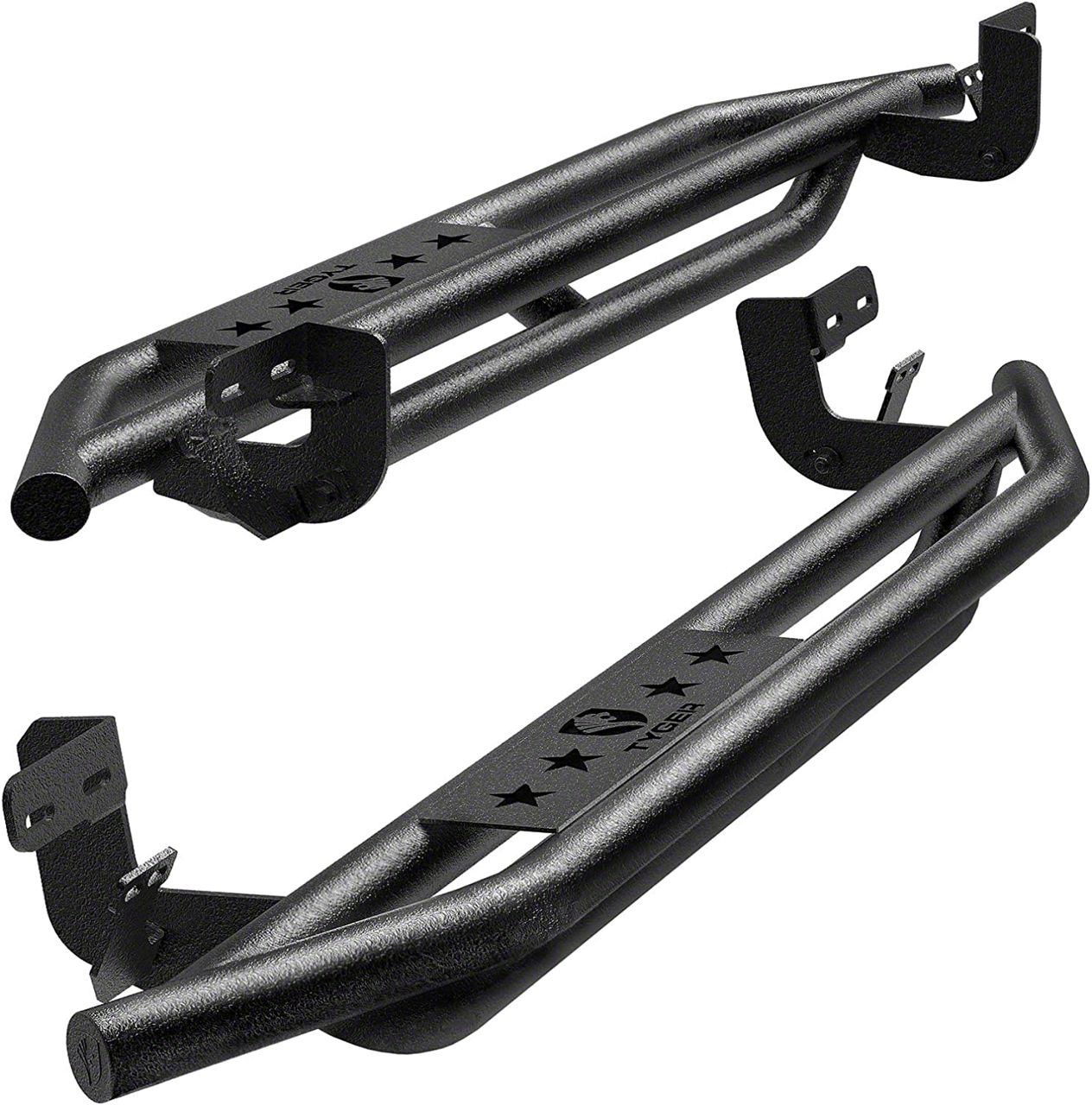 RAM 1500 Star Armor Side Step Bars; Textured Black (09-18 RAM 1500 ...