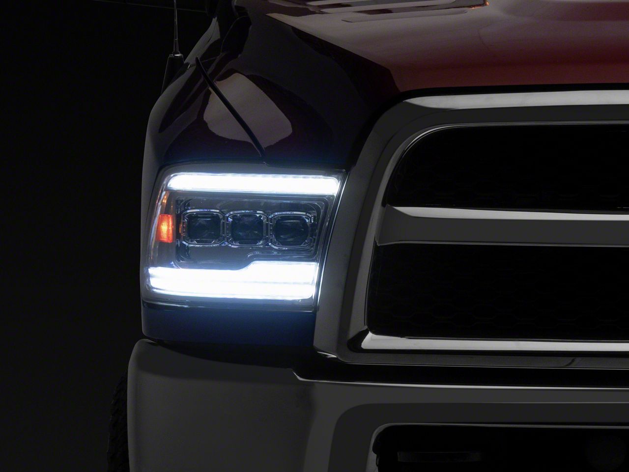 RAM 1500 Switchback Sequential Full LED Projector Headlights; Chrome ...