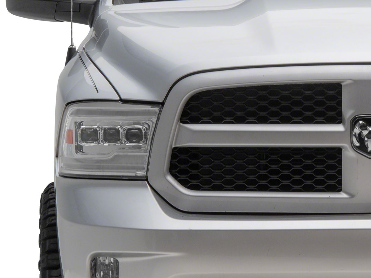 RAM 1500 Switchback Sequential Full LED Projector Headlights; Chrome ...