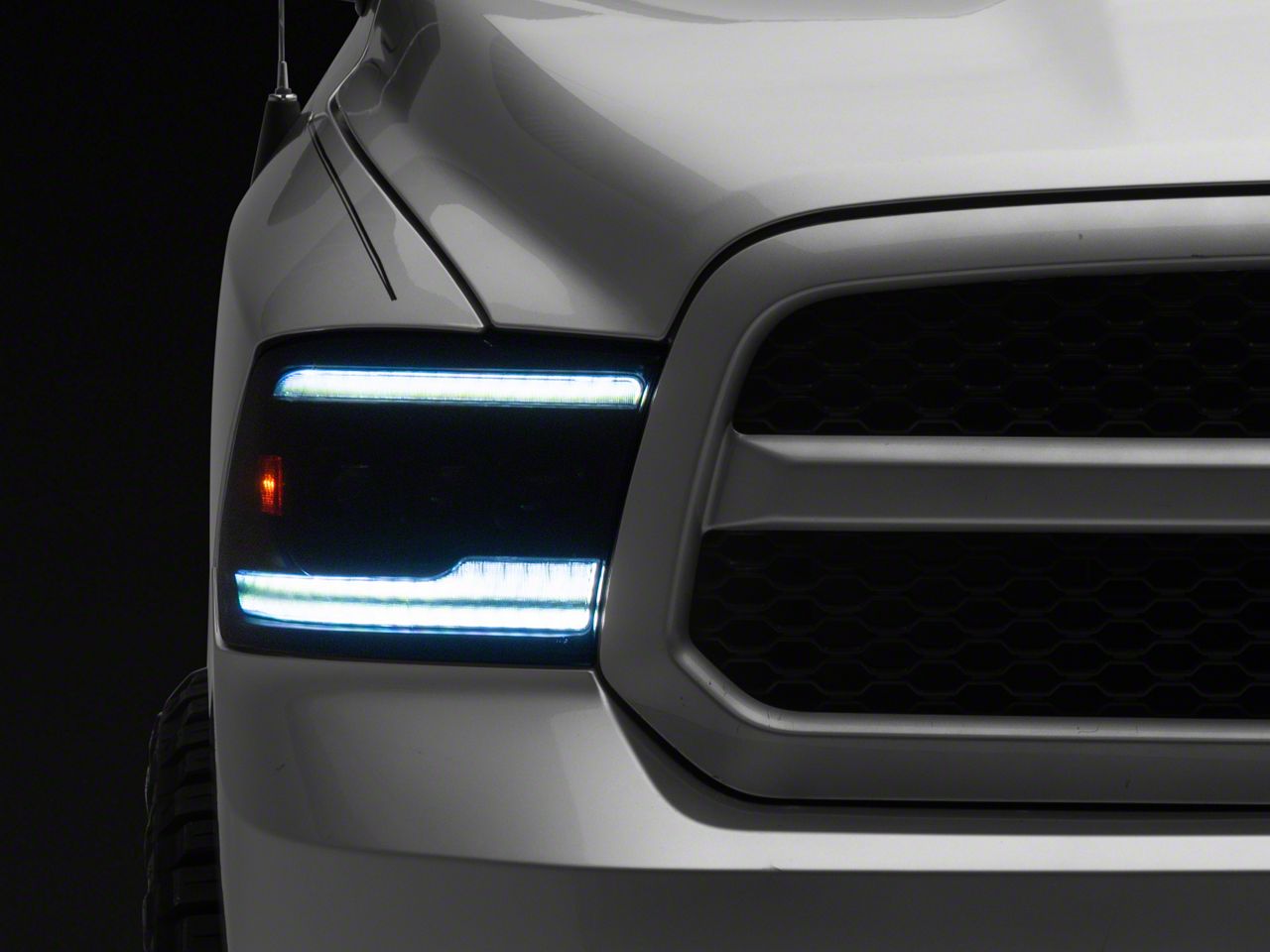 RAM 1500 Switchback Sequential Full LED Projector Headlights; Matte ...