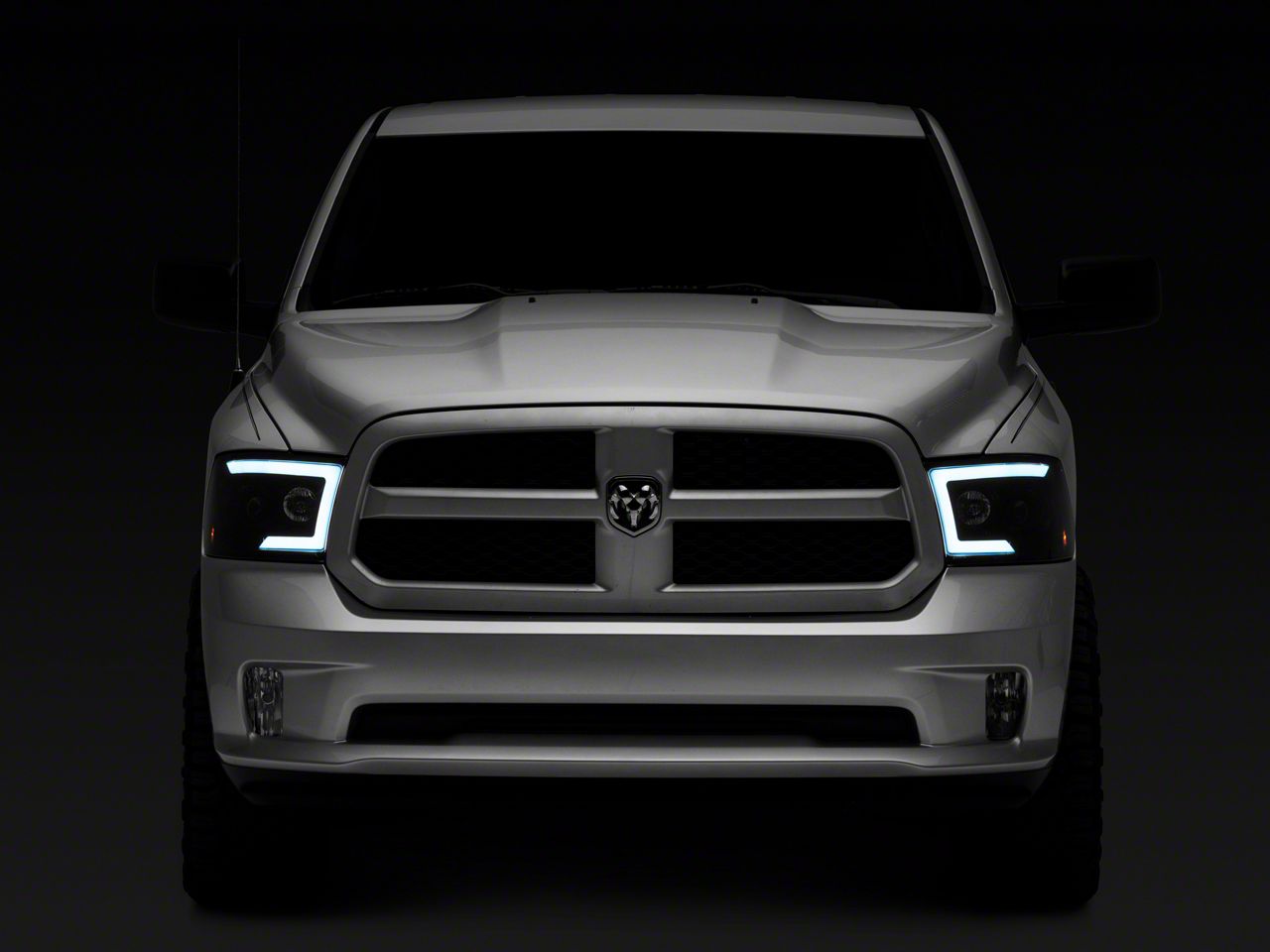 RAM 1500 Switchback Sequential LED C-Bar Projector Headlights; Matte ...