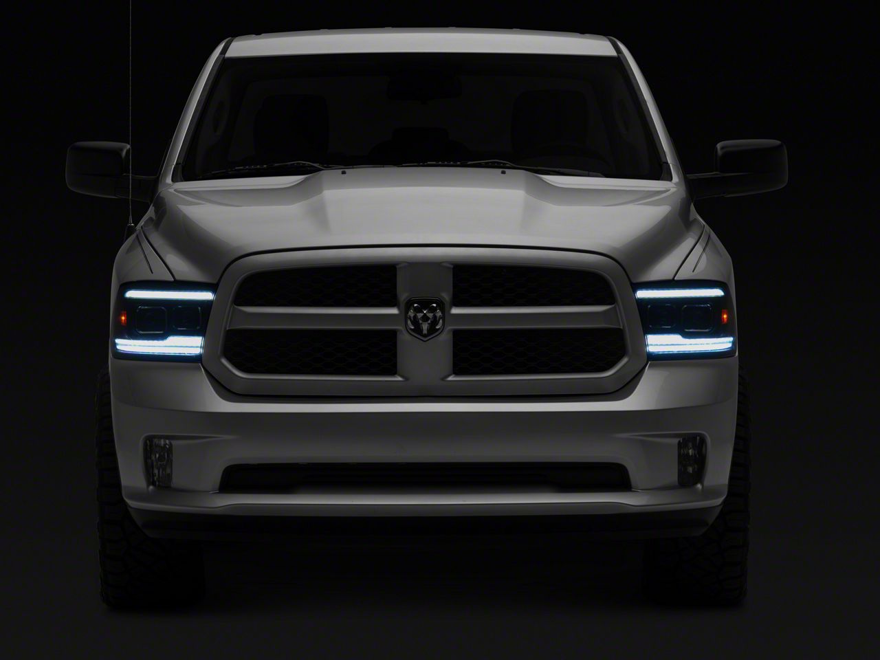 RAM 1500 Switchback Sequential Projector Headlights; Matte Black ...