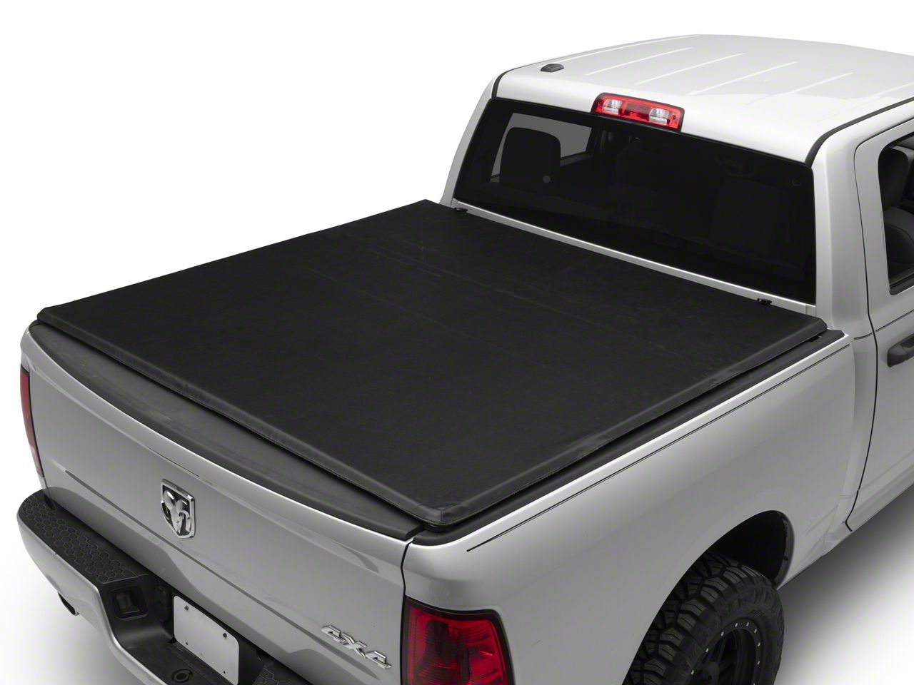 RAM 1500 Tri-Fold Soft Tonneau Cover (09-18 RAM 1500 w/ 5.7-Foot & 6.4 ...