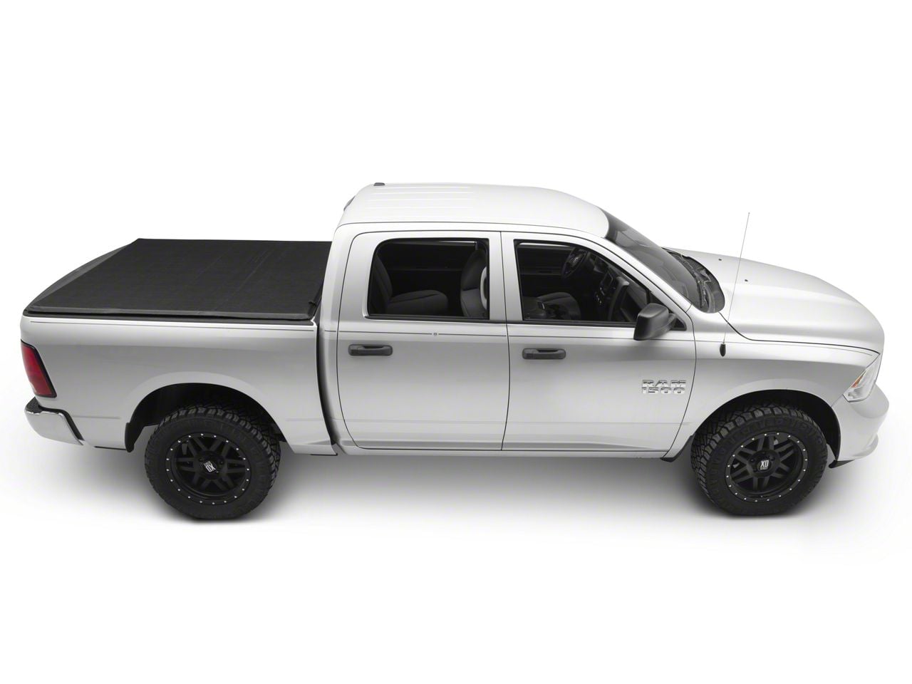 RAM 1500 Tri-Fold Soft Tonneau Cover (09-18 RAM 1500 w/ 5.7-Foot & 6.4 ...
