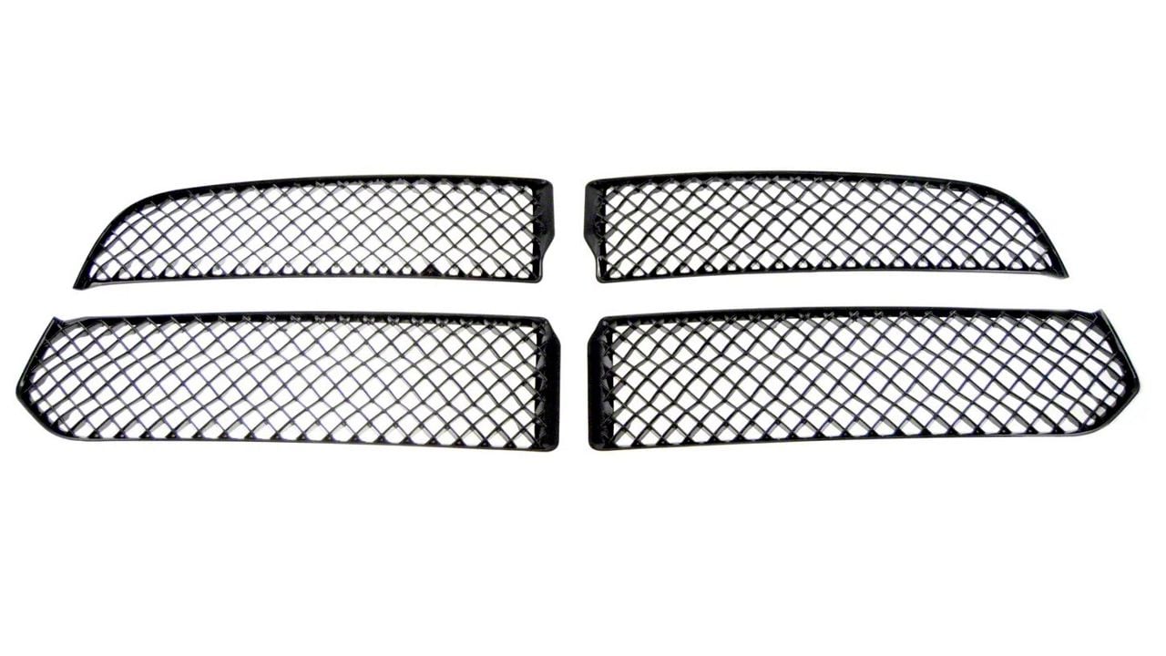 RAM 1500 Upper Grille Overlay; Gloss Black (13-18 RAM 1500 Tradesman ...