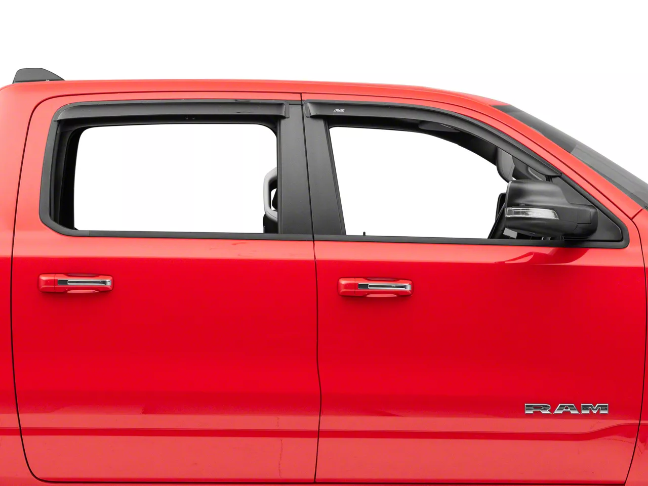 Ventvisor Window Deflectors Front and Rear Dark Smoke 19 25 RAM 1500 Crew Cab