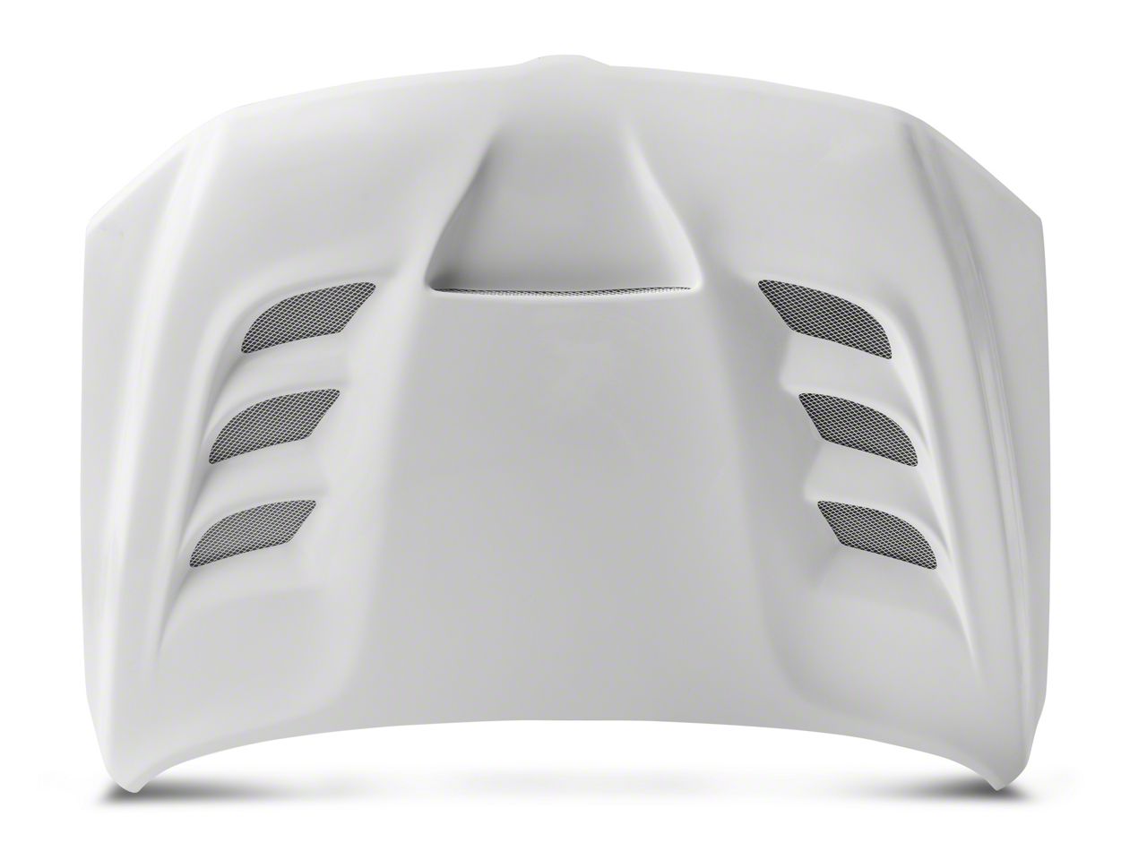 RAM 1500 VIP Style Ram Air Hood; Unpainted (19-25 RAM 1500, Excluding ...