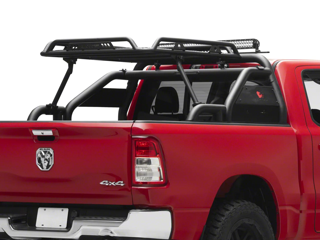RAM 1500 Warrior Roll Bar with 50-Inch LED Light Bar; Black (94-26 RAM ...
