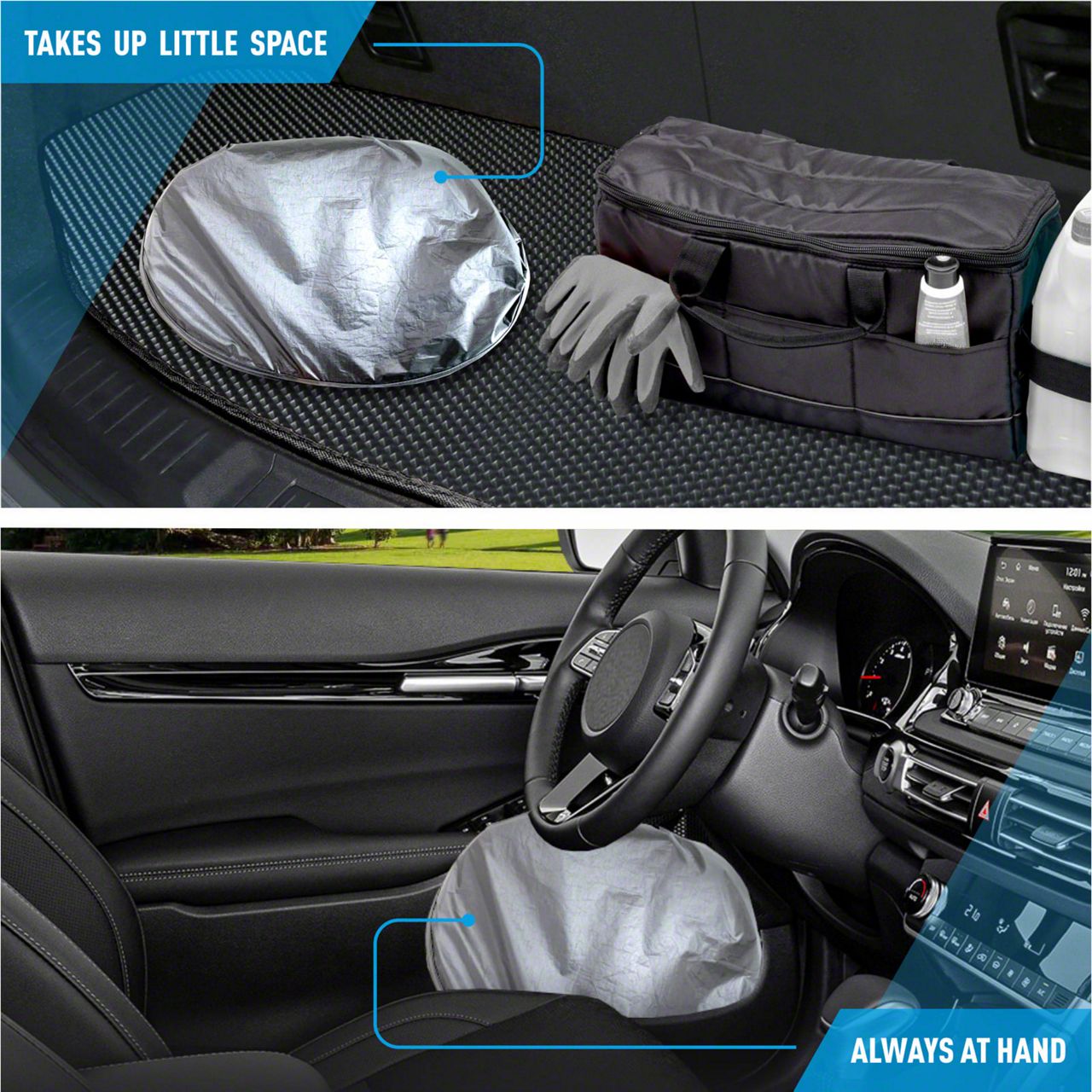 RAM 1500 Windshield Sun Shade (19-25 RAM 1500) - Free Shipping