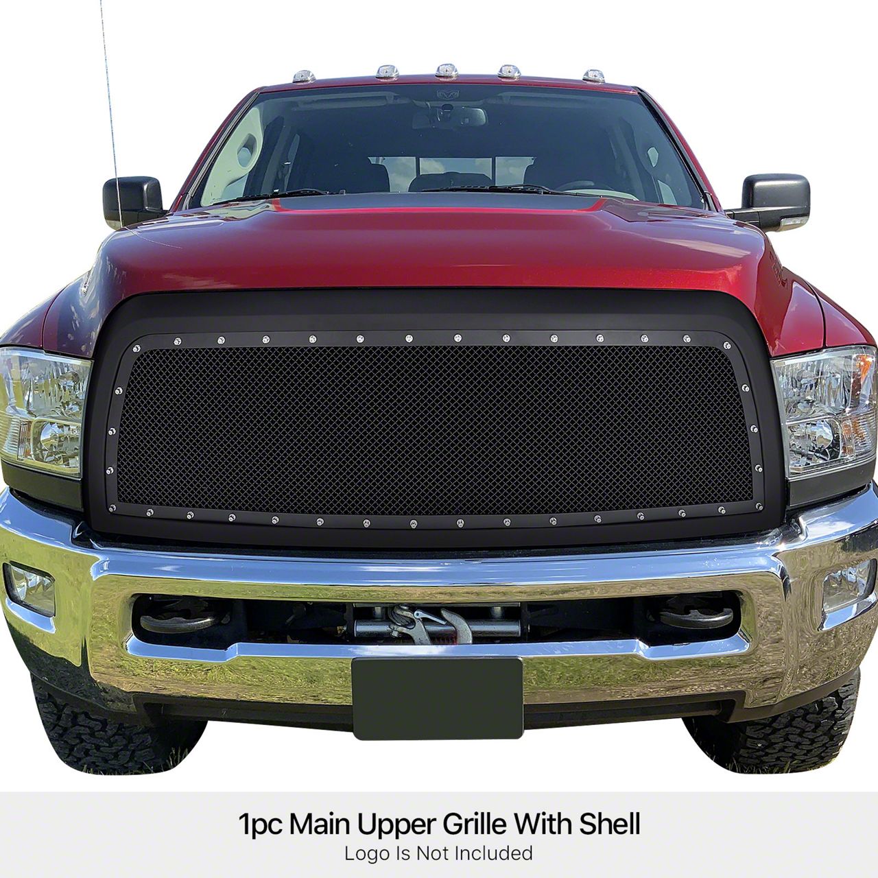 RAM 1500 Wire Mesh Upper Replacement Grille; Black (13-18 RAM 1500 ...