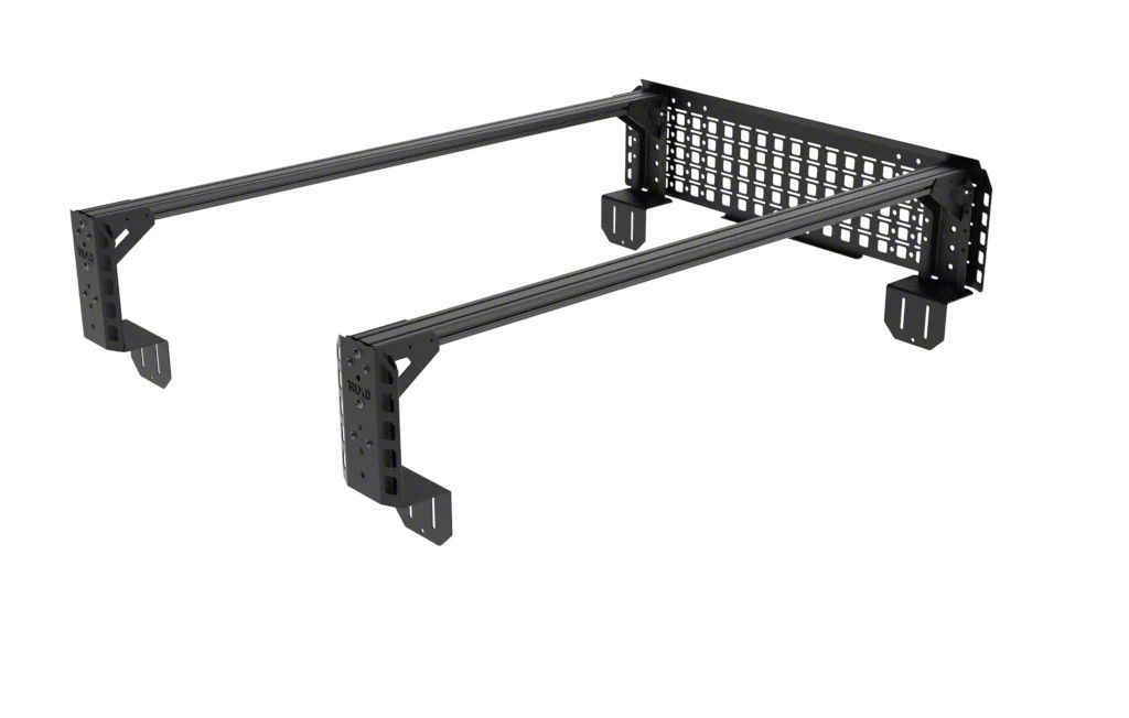 RAM 2500 12.50-Inch Truck Bed Rack; Black Bars (19-24 RAM 2500 w/o RAM ...