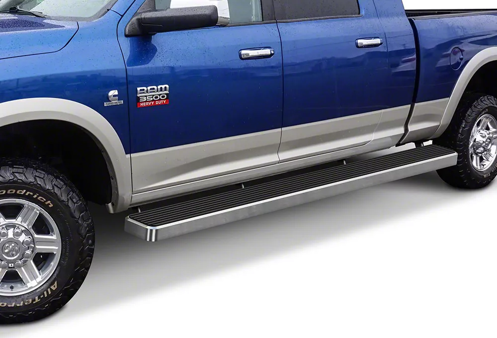 RAM 2500 6-Inch iStep Wheel-to-Wheel Running Boards; Hairline Silver ...