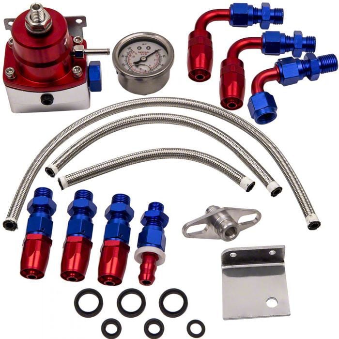 RAM 2500 Adjustable Fuel Pressure Regulator Kit; -6AN; 0-100 PSI; Blue ...