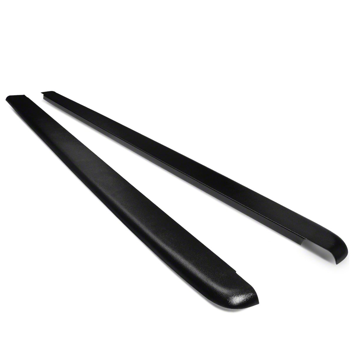RAM 2500 Bed Rail Caps; Textured Black (94-02 RAM 2500 w/ 6.4-Foot Box ...