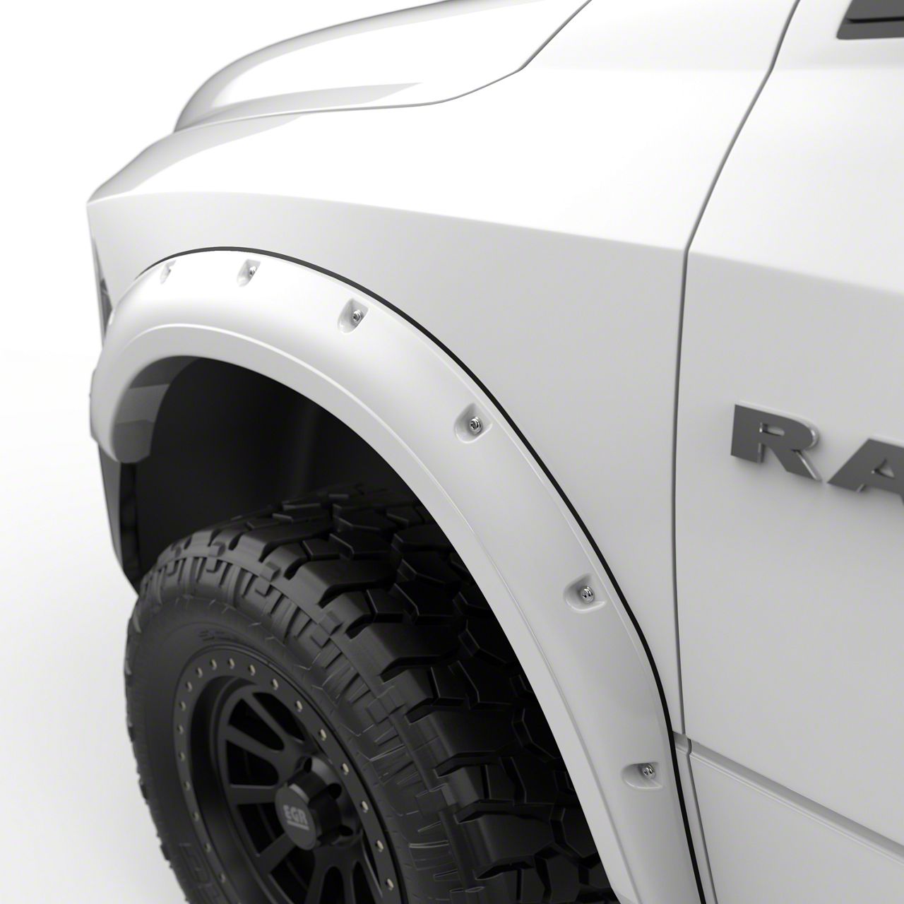 EGR RAM 2500 Bolt-On Style Fender Flares; Bright White 792854-PW7 (10 ...