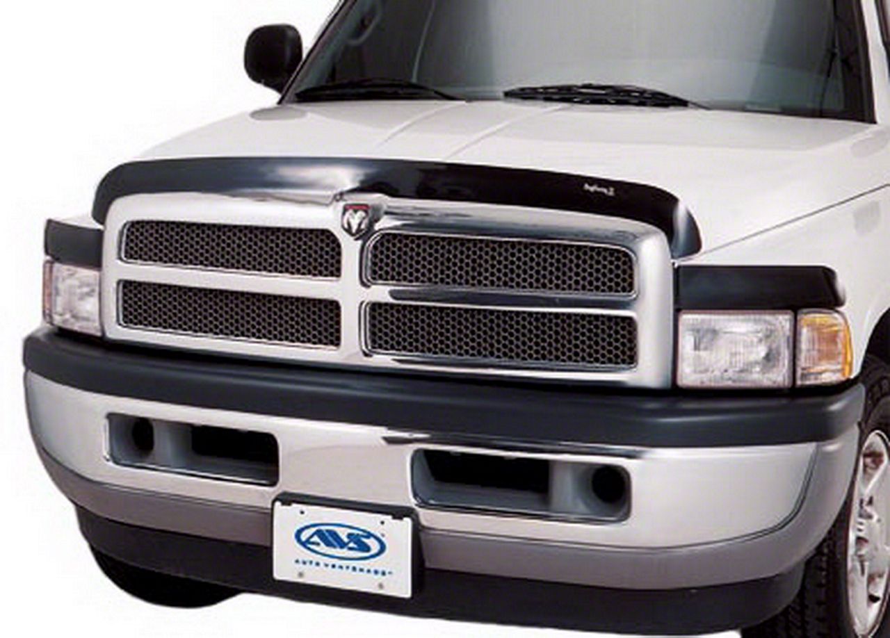 RAM 2500 Bugflector II Deluxe Hood Shield; Medium Height; Dark Smoke ...
